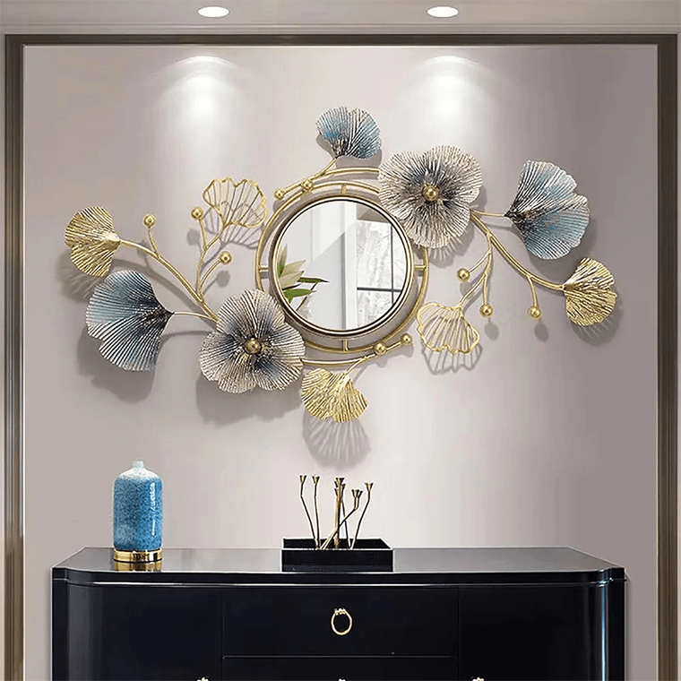 Contemporary Abstract Wall Mirror – Decorporium
